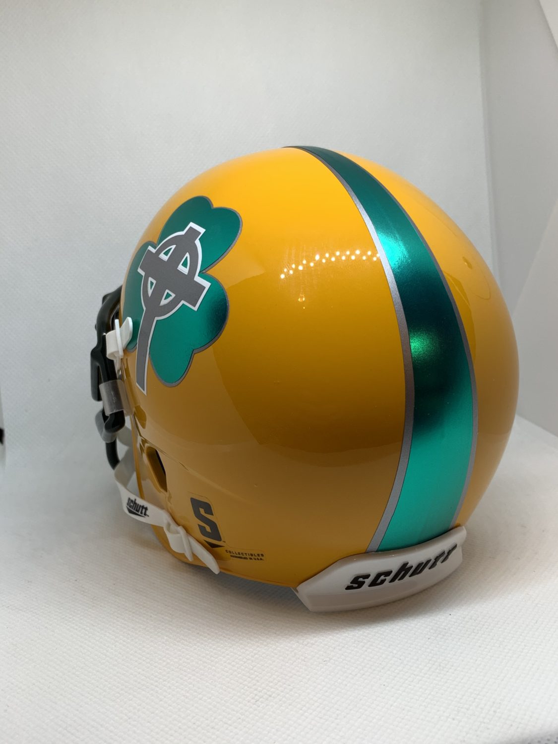 Scotus Central Catholic Shamrocks (NE) mini football helmet (Chrome ...
