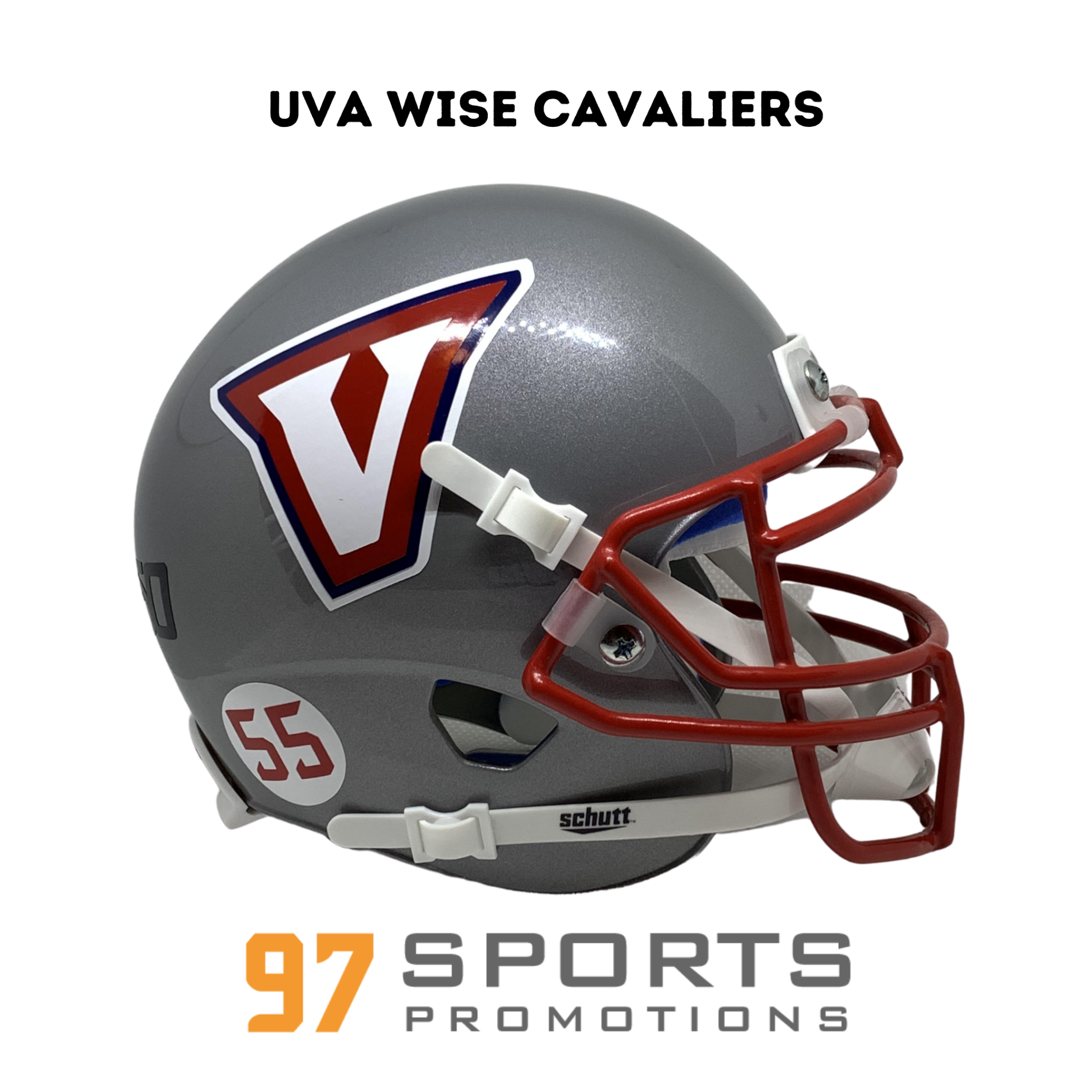 UVA Wise Cavaliers (VA) Mini Football Helmet - 97 Sports Promotions