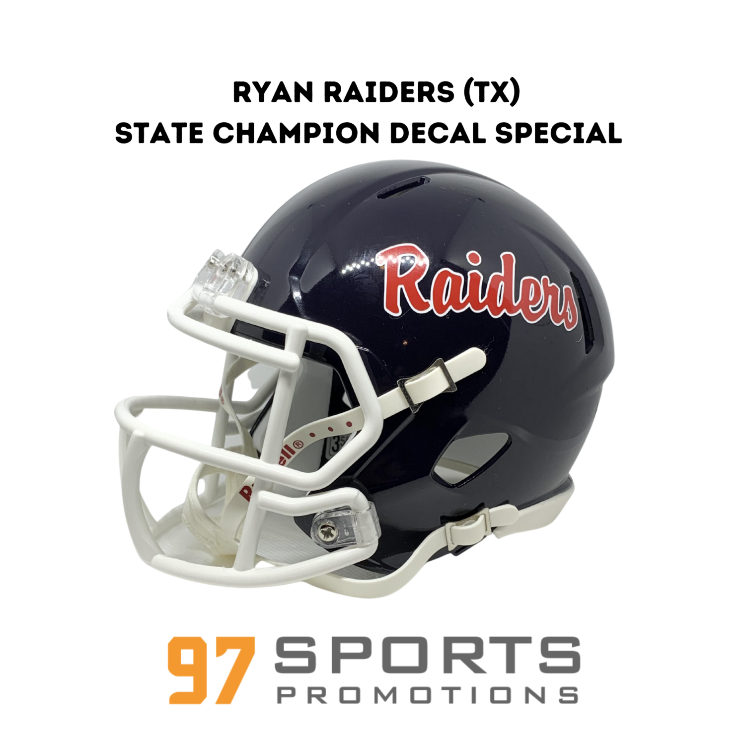 Ryan High School Raiders (Denton, TX) 2020 State Champs Mini Helmet ...