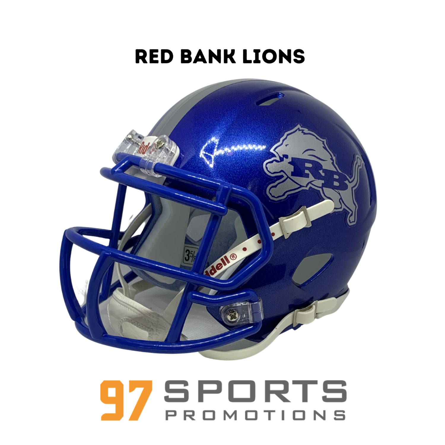 Red Bank Lions (TN) Mini Football Helmet - 97 Sports Promotions