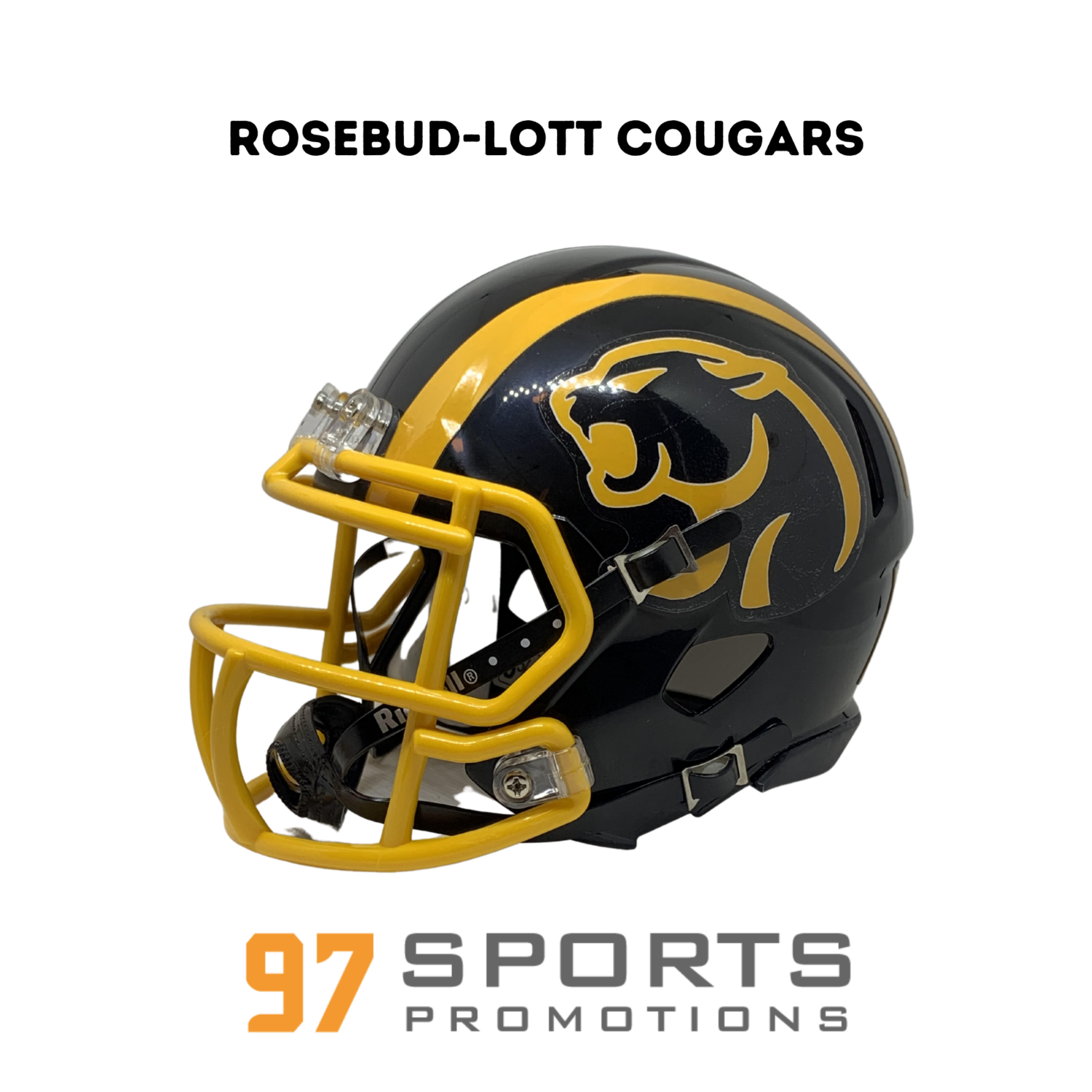 Rosebud-Lott Cougars (TX) Mini Football Helmet - 97 Sports Promotions