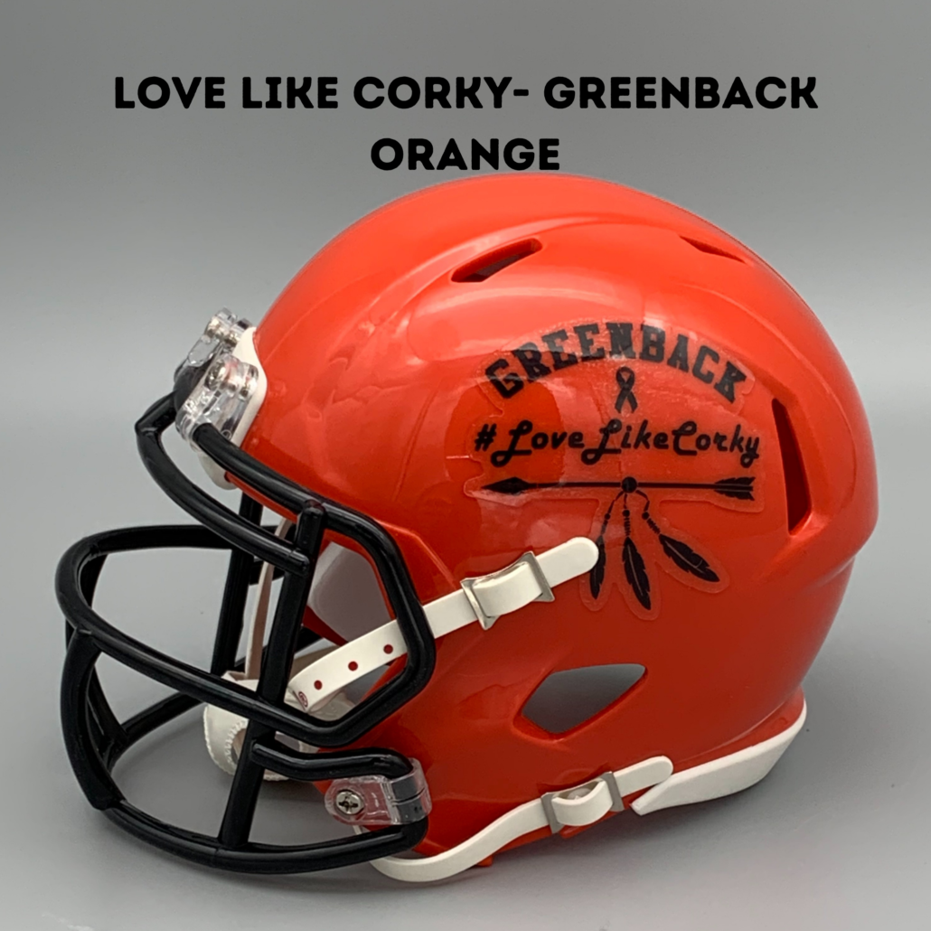 LoveLikeCorky Greenback Mini Helmet Orange 97 Sports Promotions lovelikecorky-greenback-mini-helmet-orange-97-sports-promotions