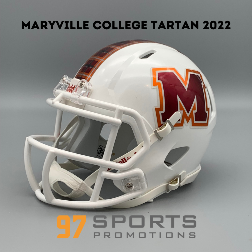 Maryville College 2022 Chrome Tartan Mini Football Helmet - 97 Sports ...