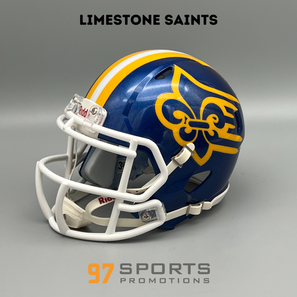Limestone University Saints (SC) 2022 Mini Football Helmet - 97 Sports ...