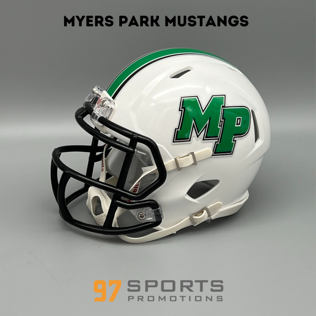 Myers Park Mustangs (NC) 2023 Mini Football Helmet - 97 Sports Promotions