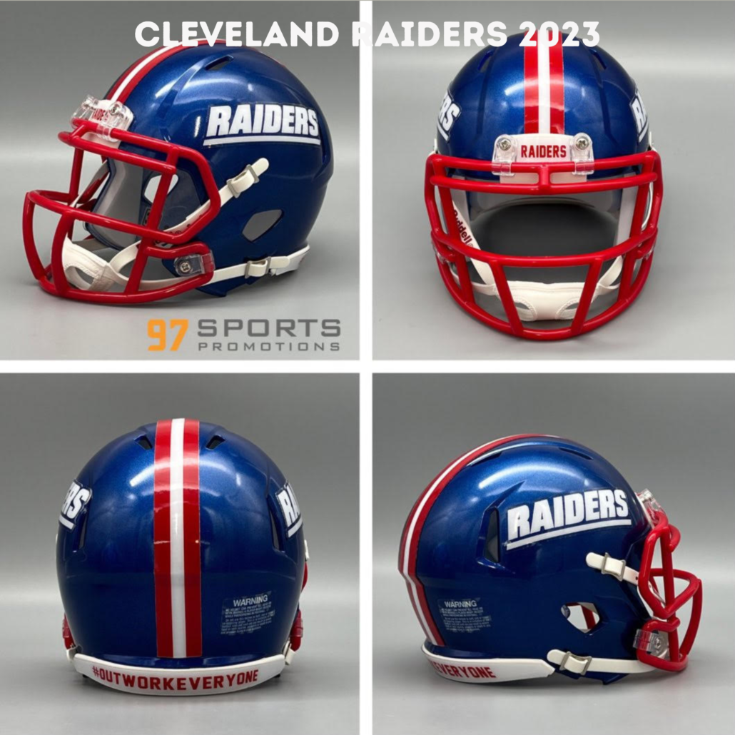 Cleveland Raiders 2023 Mini Football Helmet - 97 Sports Promotions