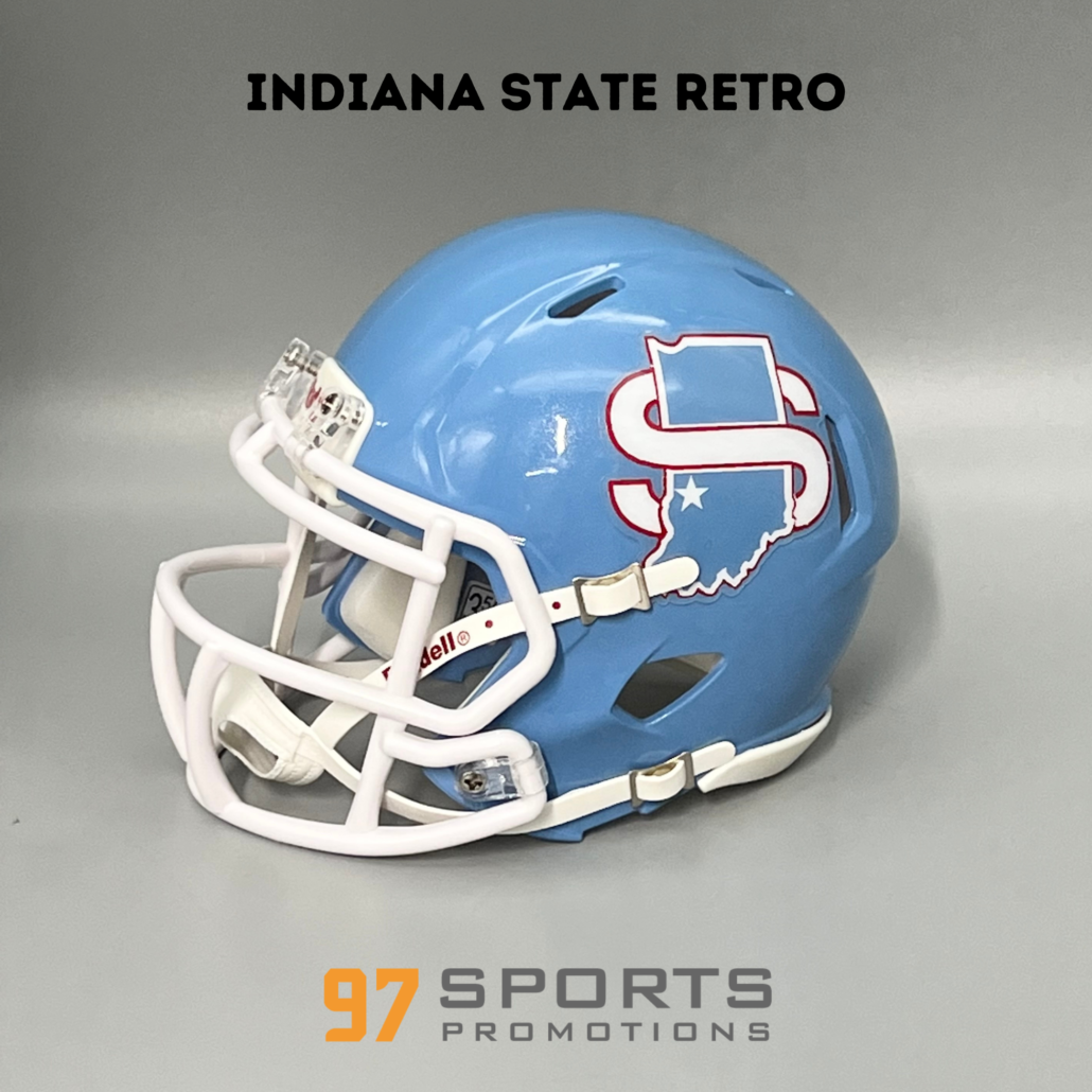 Indiana State Retro Mini Football Helmet - 97 Sports Promotions