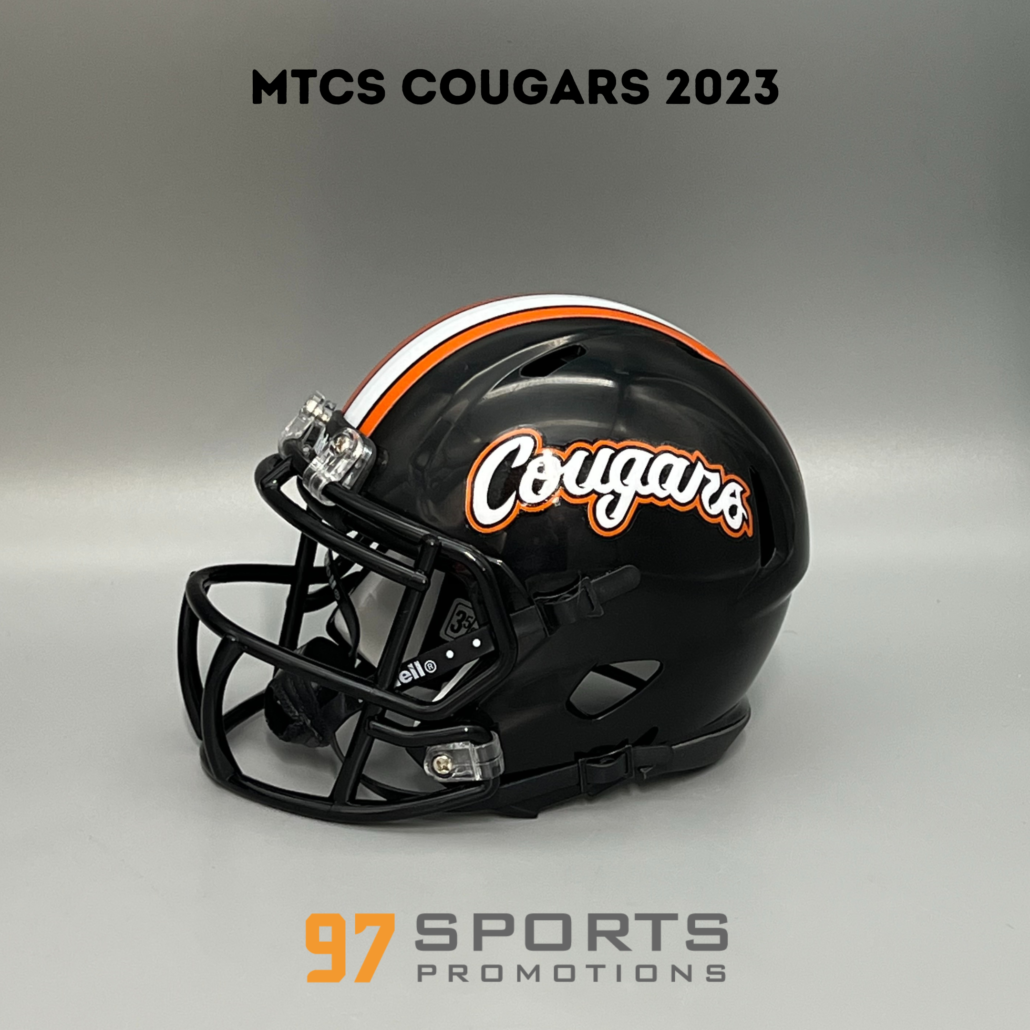 MTCS Cougars Mini Football Helmet 2023 - 97 Sports Promotions